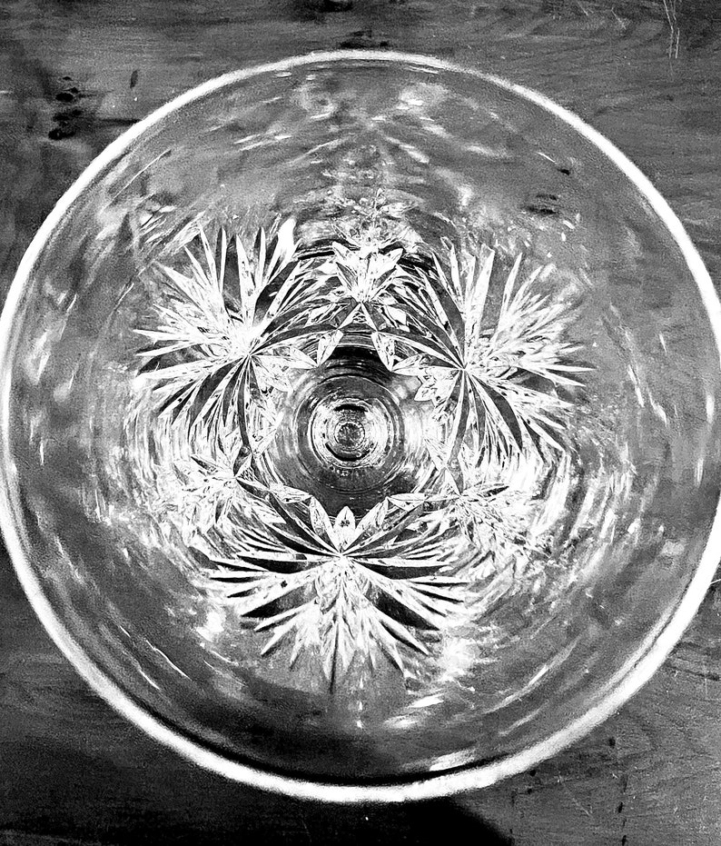 VINTAGE EDINBURGH CRYSTAL Champagne Glasses, Star of Edinburgh Pattern ...