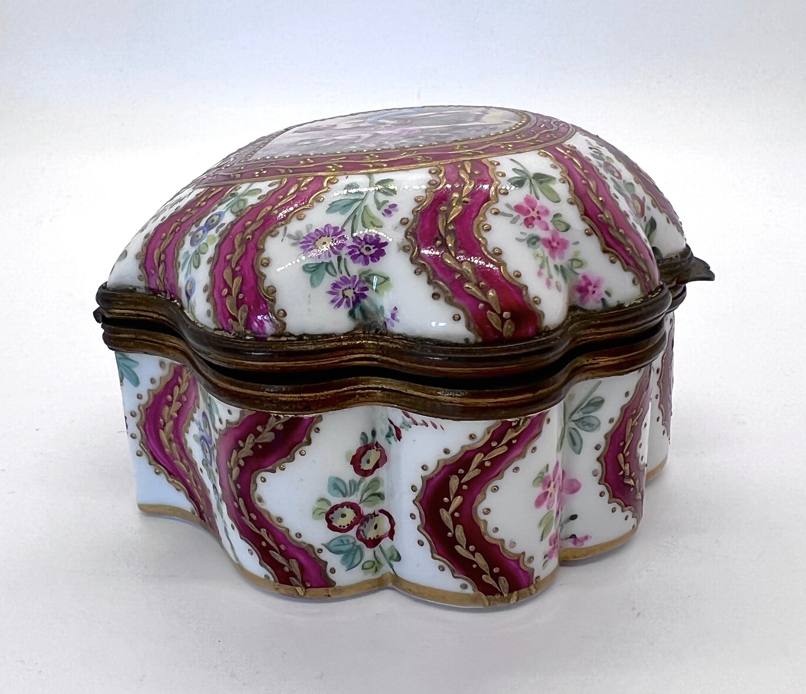 ANTIQUE SEVRES Style Box Sevres Porcelain Jewellery Box - Etsy