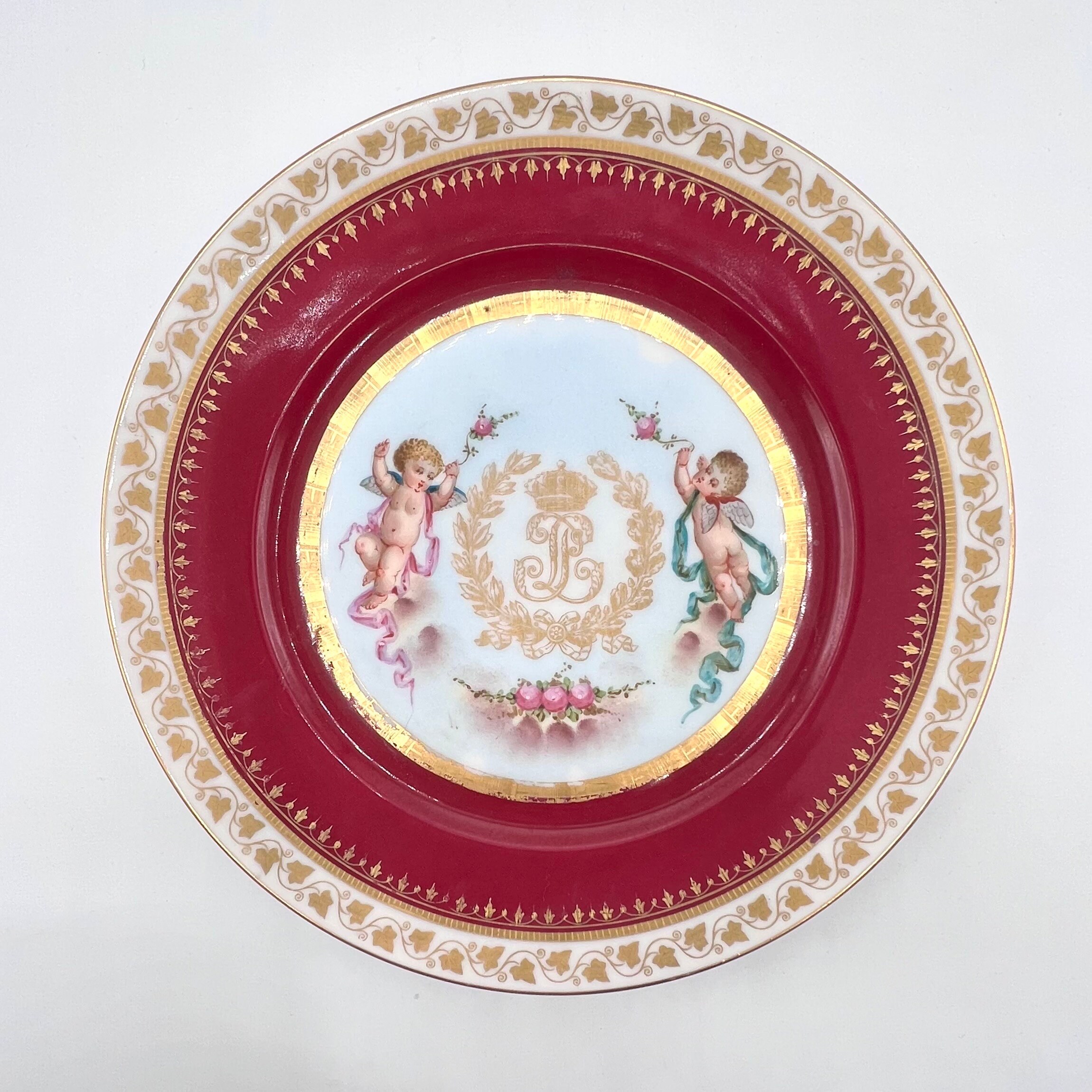 Antique Sevres Porcelain Plate: King Louis Philippe, Chateau Des ...