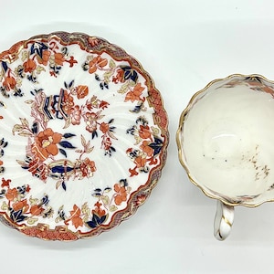 ANTIQUE IMARI TEASET, Imari Cup and Saucer, Handpainted English China ...