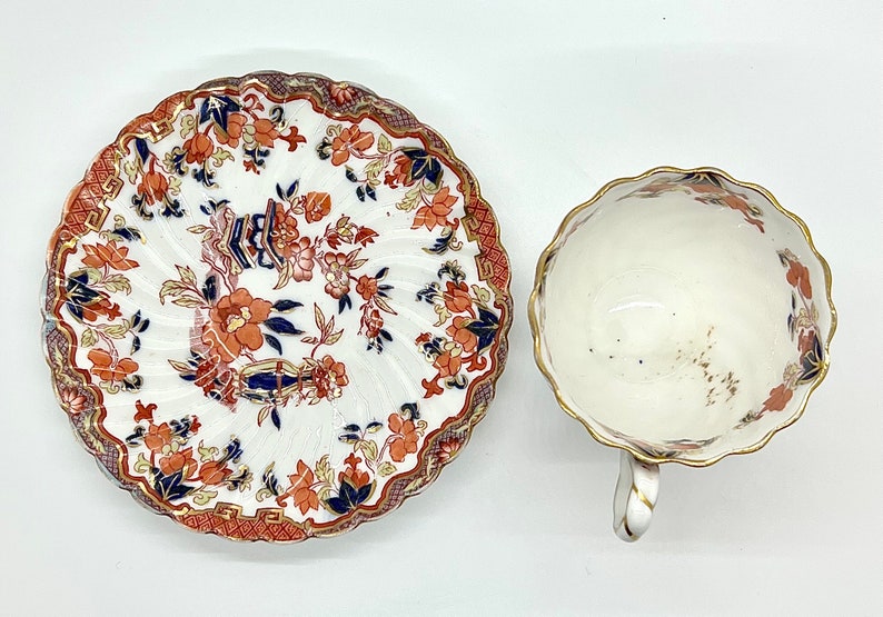 ANTIQUE IMARI TEASET, Imari Cup and Saucer, Handpainted English China ...