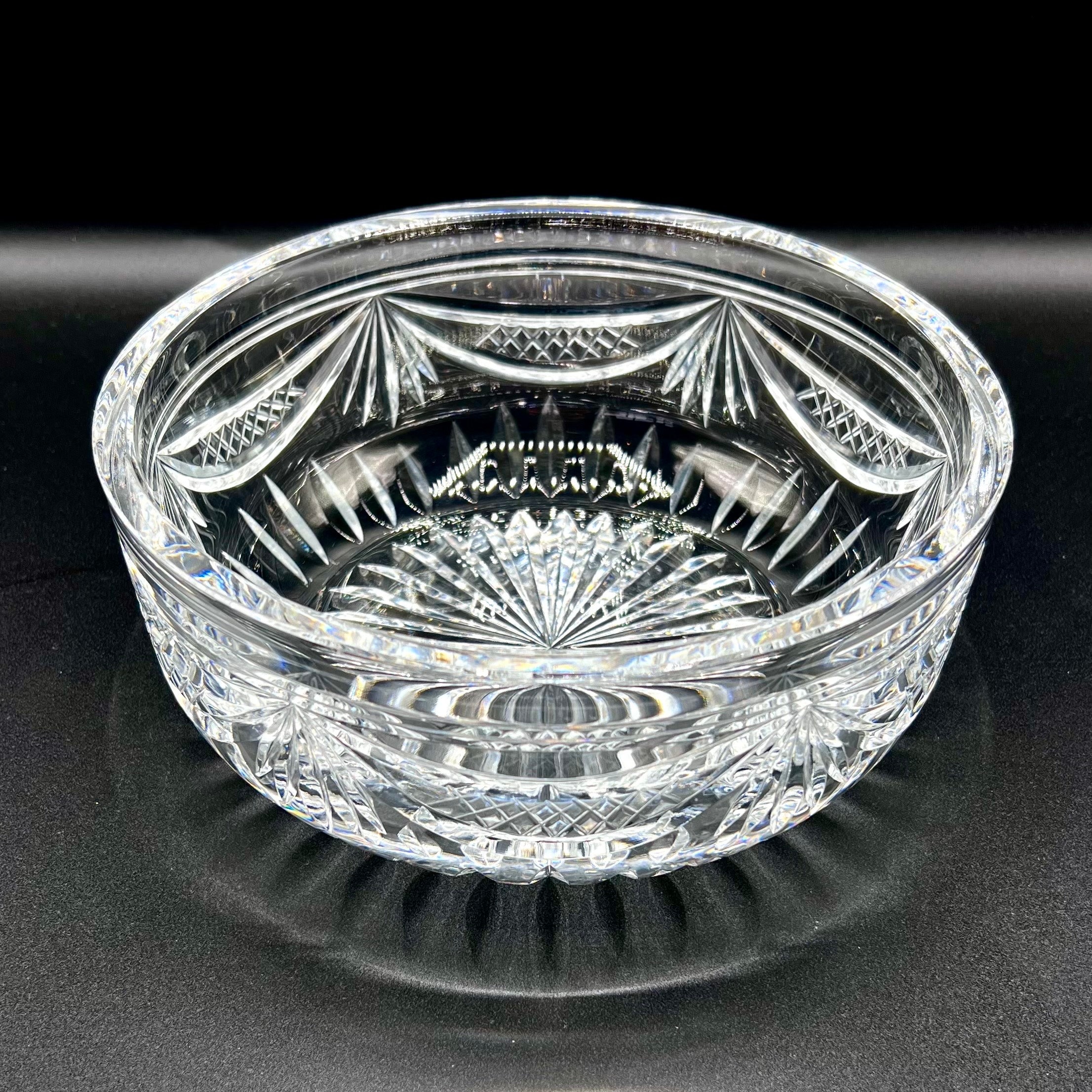 VINTAGE CUT CRYSTAL Fruit Bowl Stuart Crystal, Sawg, Diamond and Fan ...