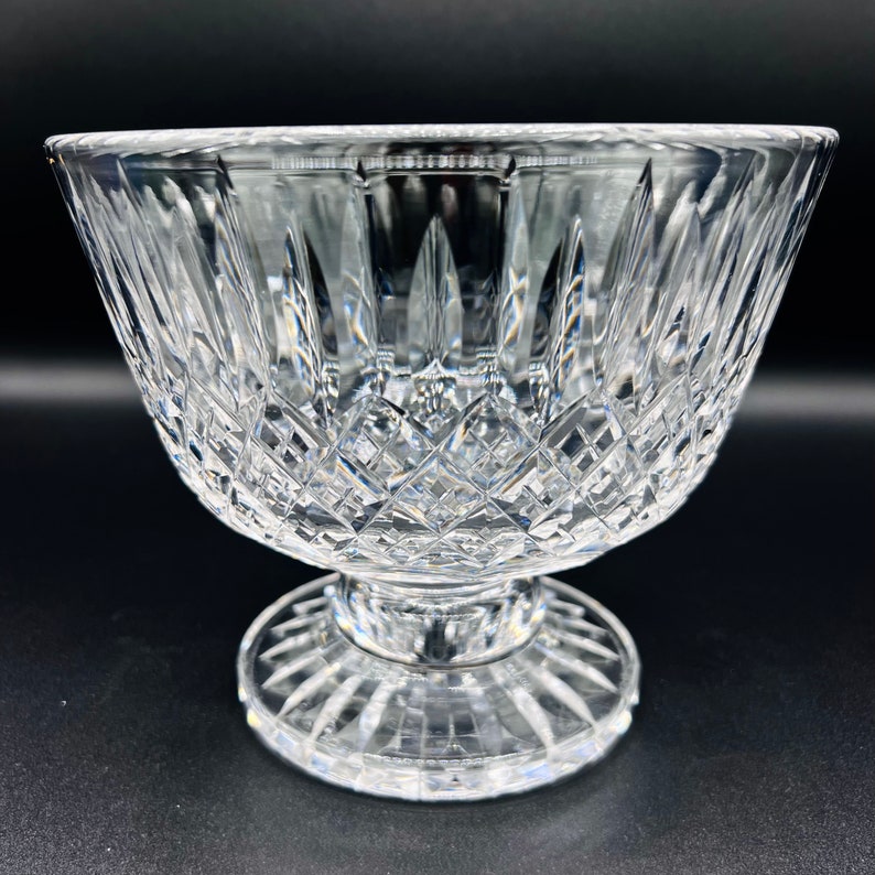 Vintage Cut Crystal Pedestal Bowl: Heavy Lead Crystal Centerpiece - Etsy