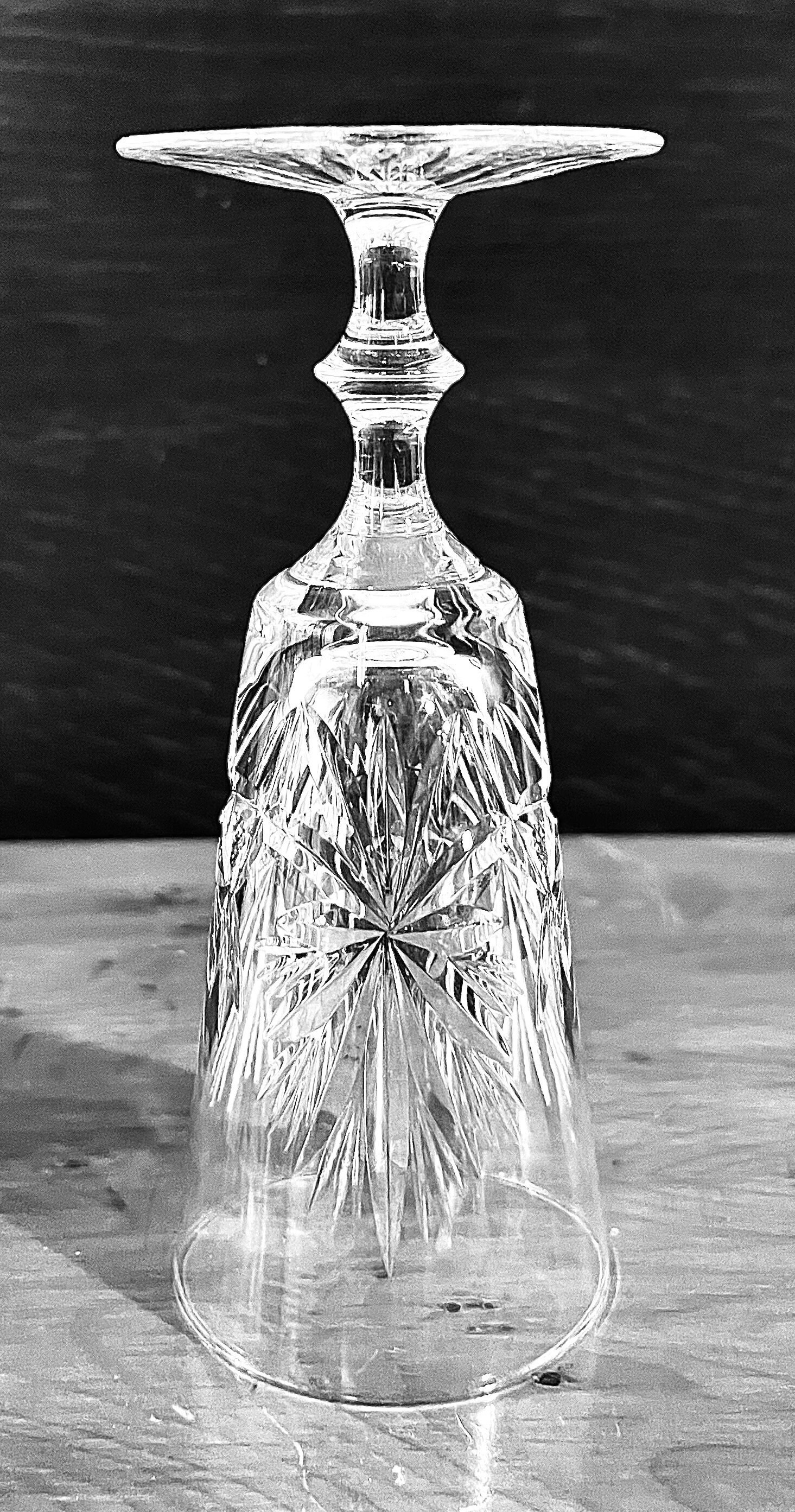 VINTAGE EDINBURGH CRYSTAL Champagne Glasses, Star of Edinburgh Pattern ...