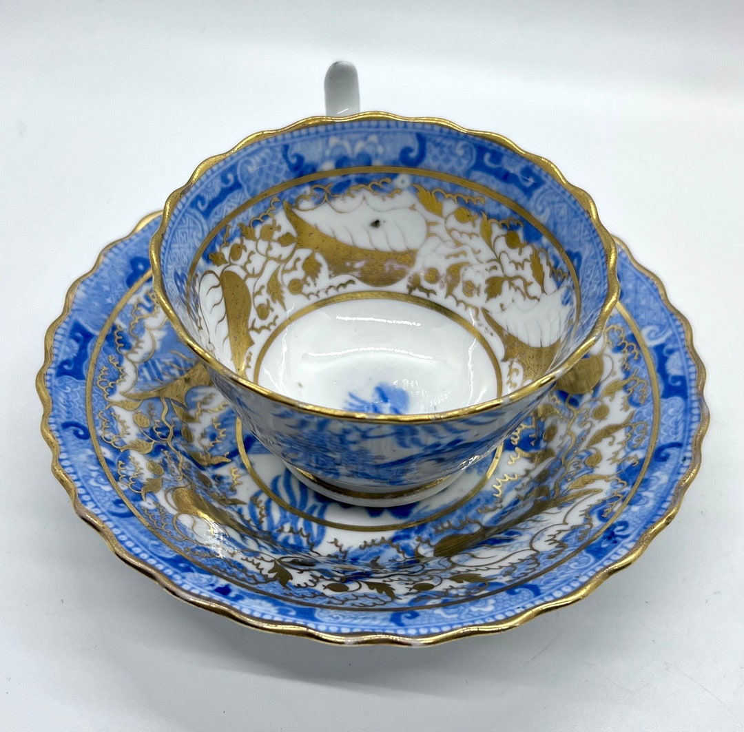 Antique Tea Set Antique Teacup and Saucer Miles Mason Cup - Etsy