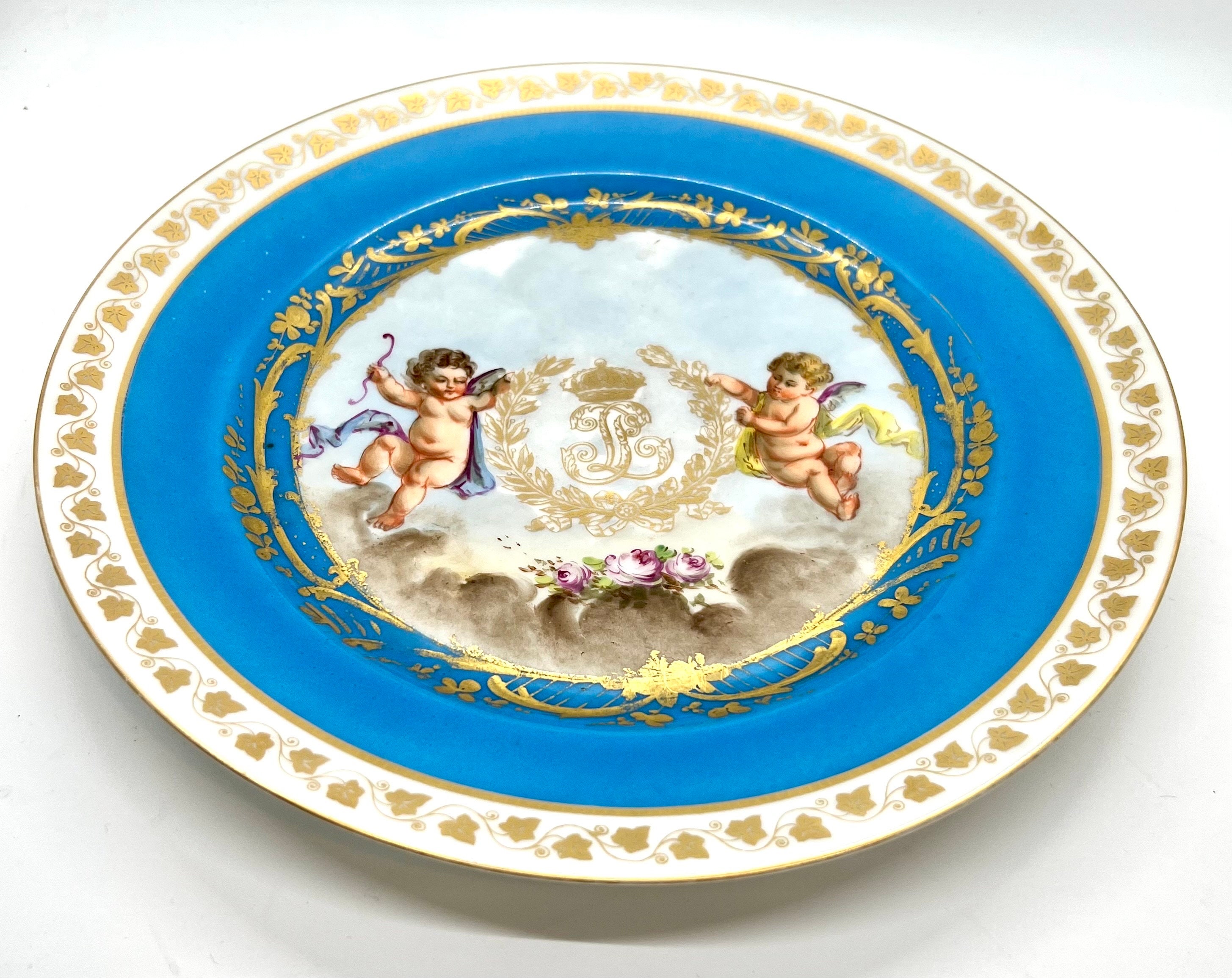 ANTIQUE SEVRES PORCELAIN Plate King Louis Philippe Cherubs - Etsy