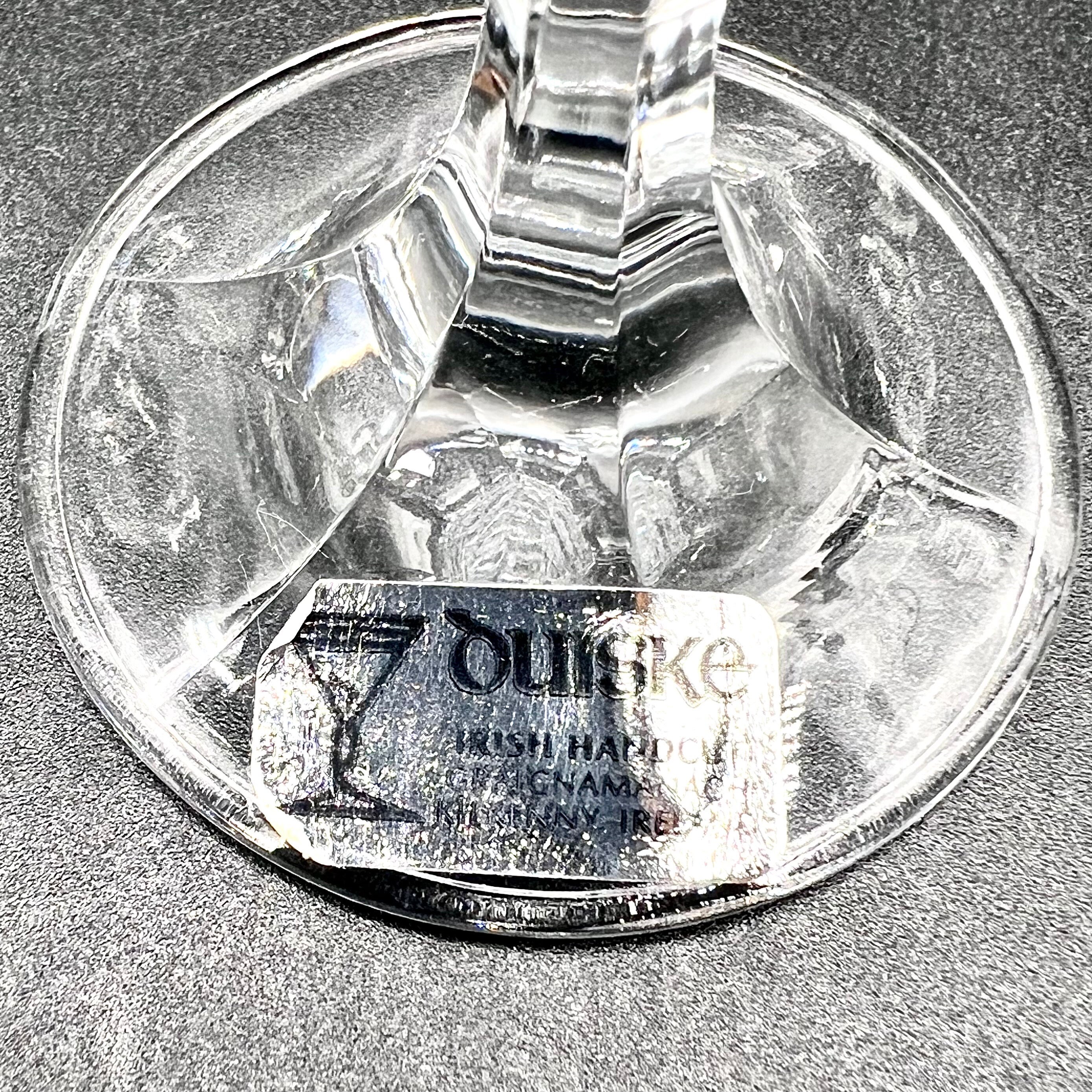 Vintage Etched Sherry Glasses, Duiske Crystal, 5 Irish Handcut Crystal ...