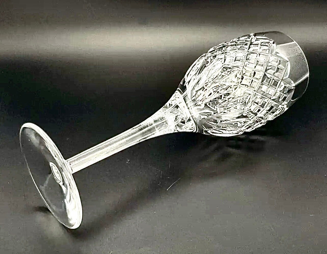 6 STUART WINE Goblets STU 118 Pattern Large Wine Glass 8.38 Cut Crystal ...