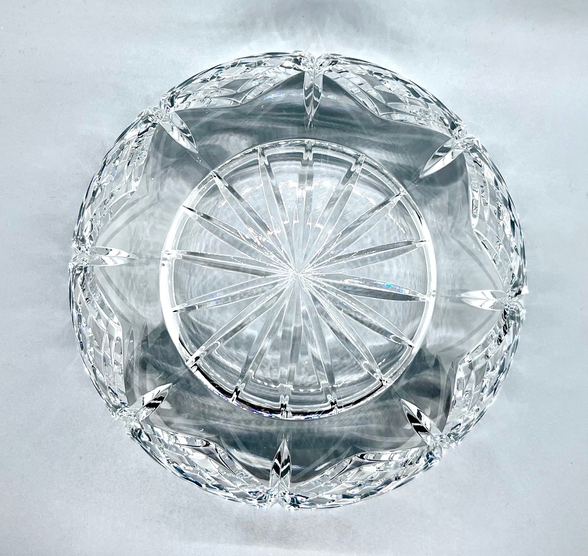 VINTAGE CUT CRYSTAL Bowl Vintage Fruit Bowl Large Crystal - Etsy