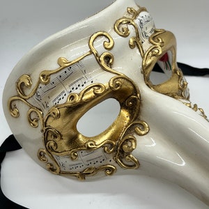 Venetian Long Nose Casanova Mask, Original Handpainted Made in Italy ...