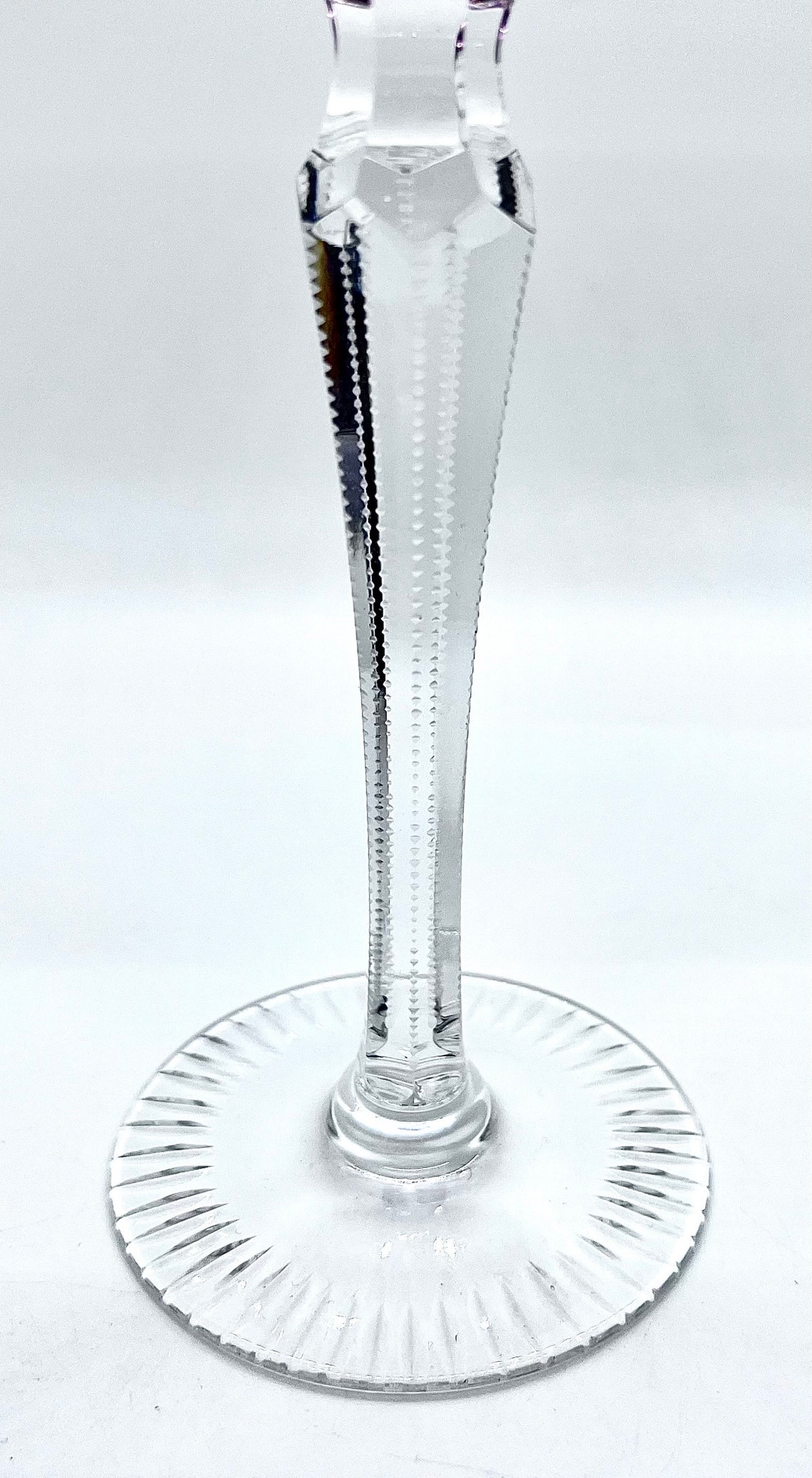 Vintage BOHEMIAN Crystal Hock Wine Glass Red Cut in Clear - Etsy UK