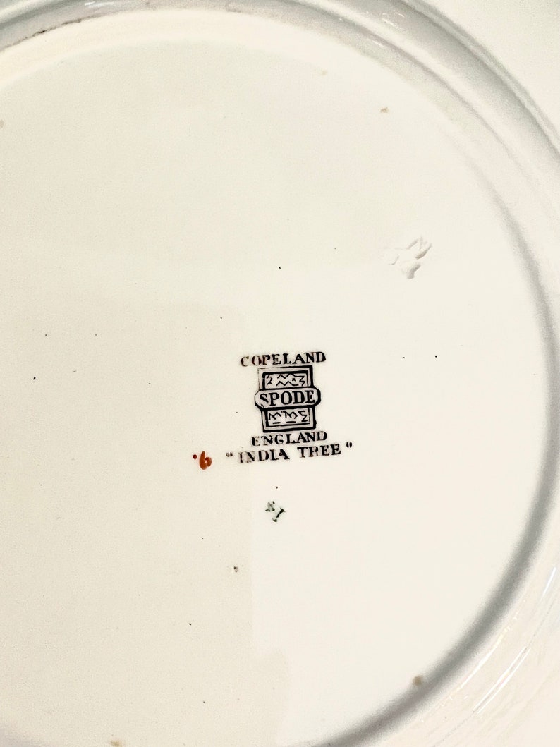 2 ANTIQUE SPODE Porcelain PLATES Pattern Indian Tree, Width 25 Cm - Etsy