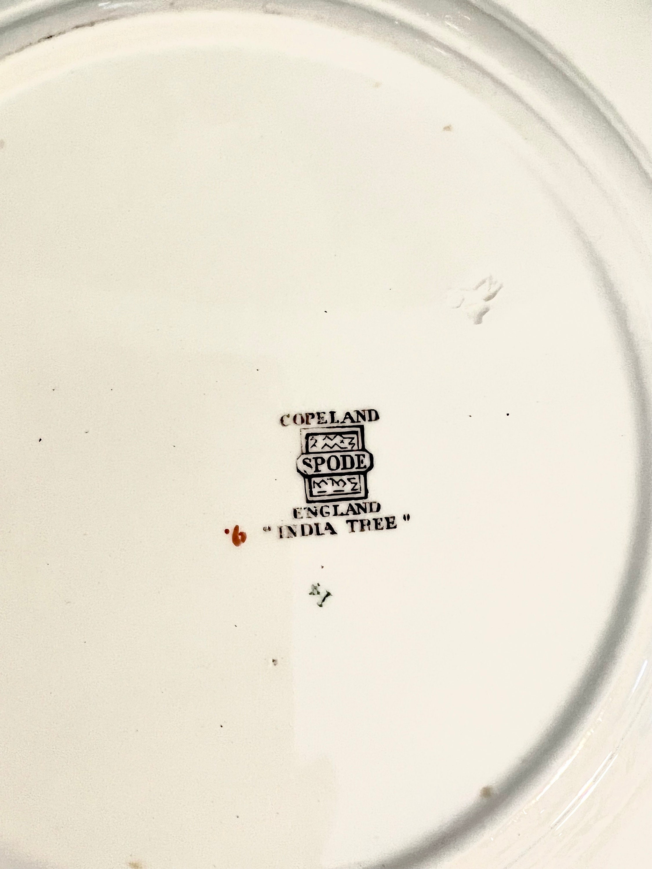 2 ANTIQUE SPODE Porcelain PLATES Pattern Indian Tree, Width 25 Cm - Etsy