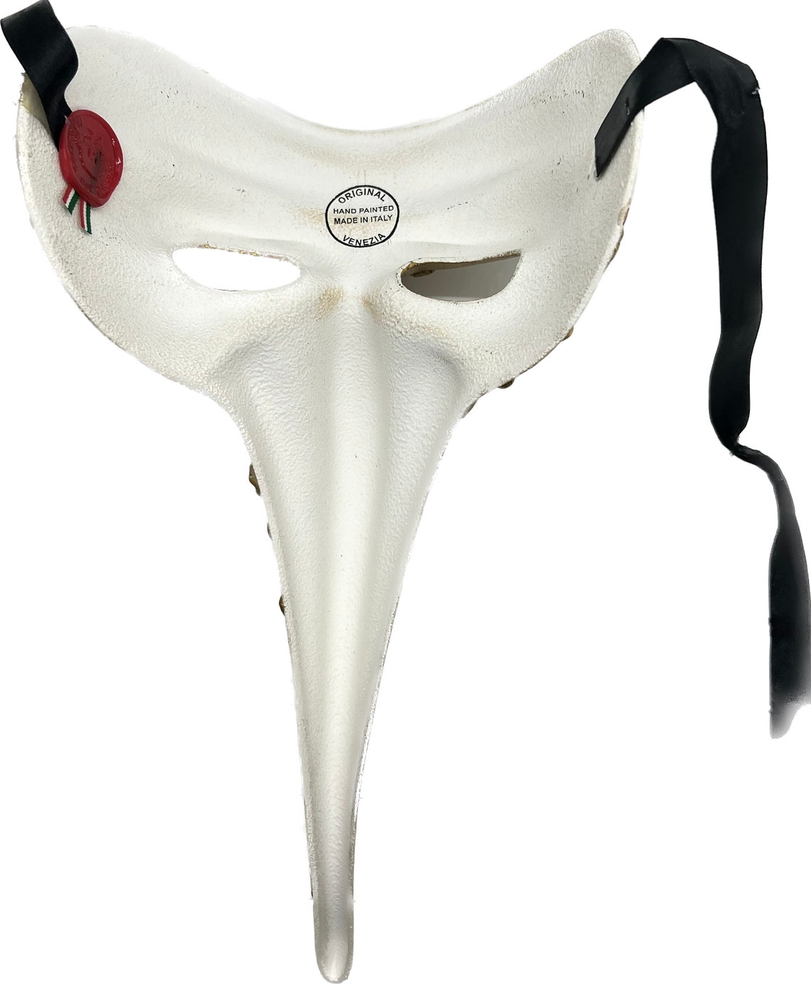 Venetian Long Nose Casanova Mask, Original Handpainted Made in Italy ...