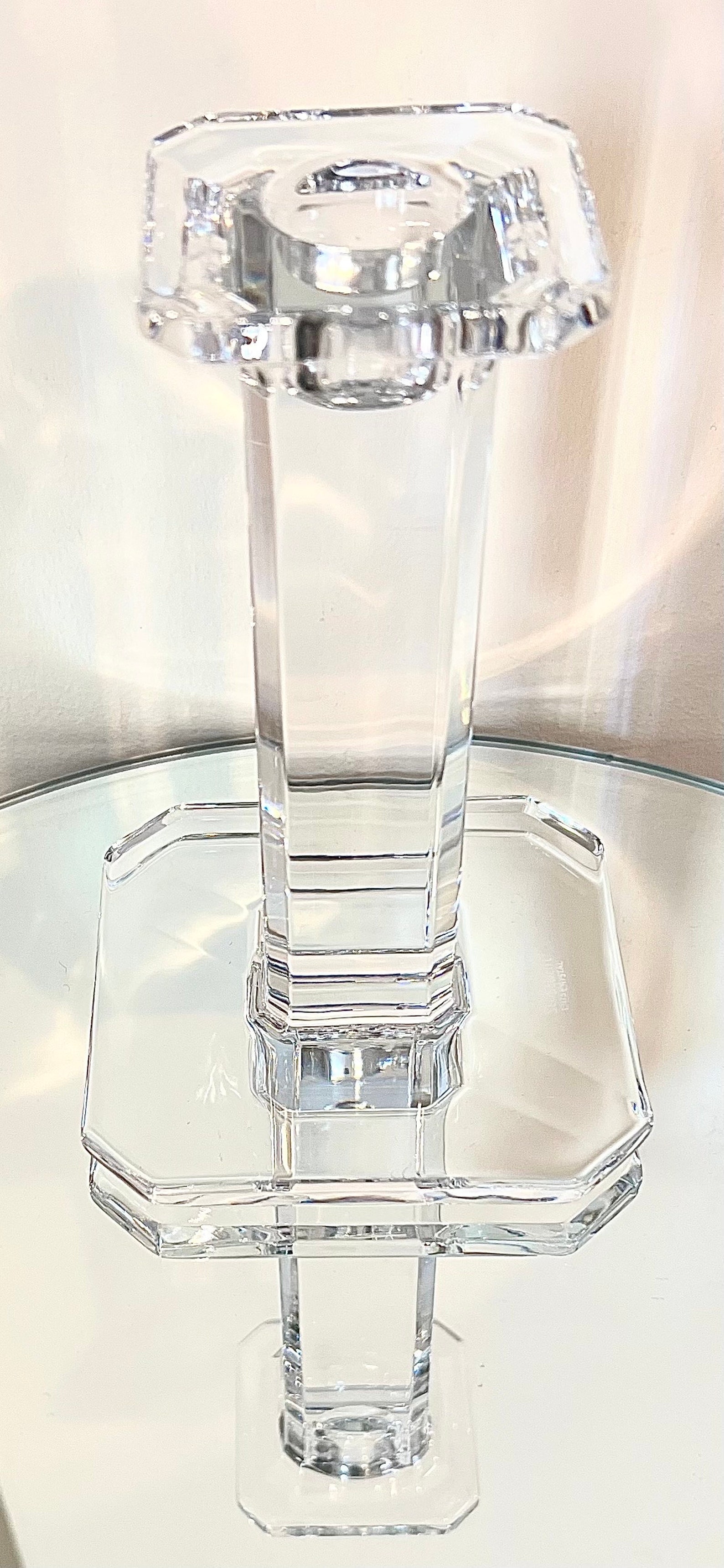 Vintage Lead Crystal JASPER CONRAD Candlestick Holder STUART Crystal ...