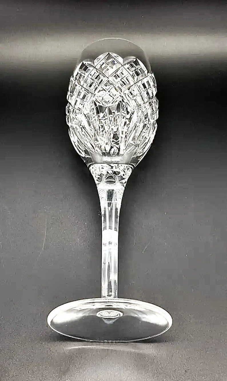6 STUART WINE Goblets STU 118 Pattern Large Wine Glass 8.38 Cut Crystal ...