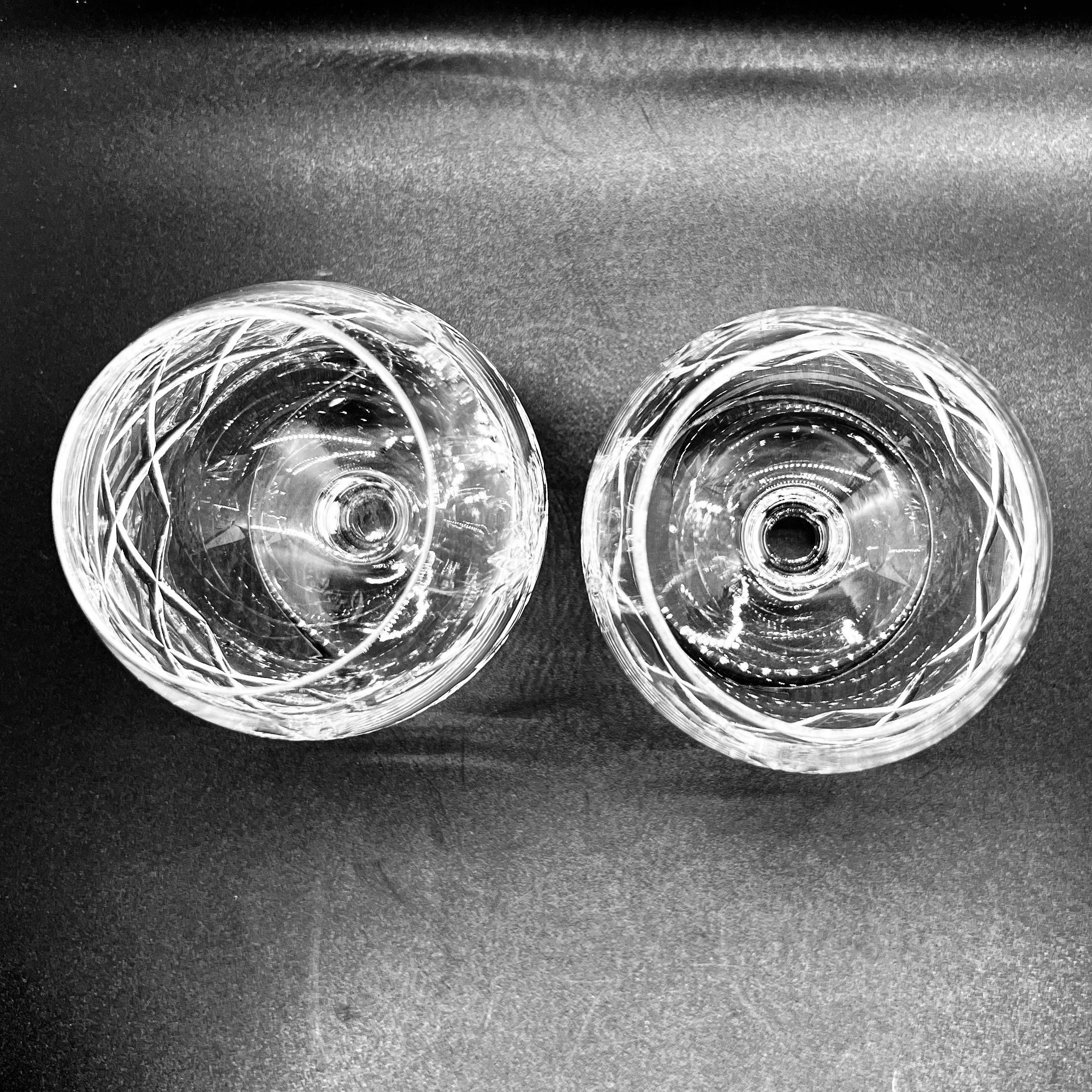 Royal Brierly Crystal, Vintage Cognac Snifter Balloon Glasses, Cut ...