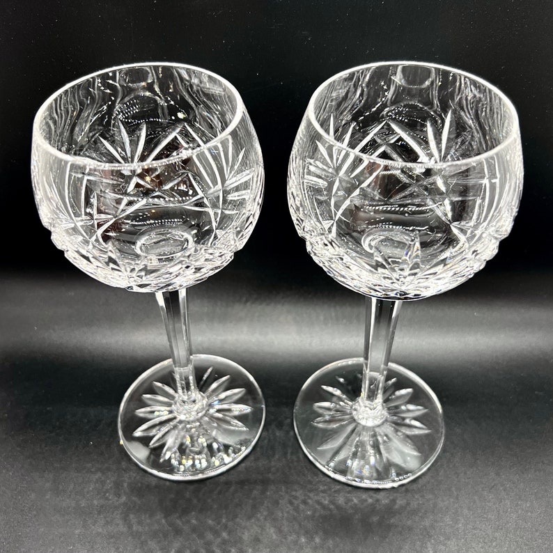 Vintage Cut CRYSTAL Hock Wine Glass by Cavan Crystal, in the Sheelin ...