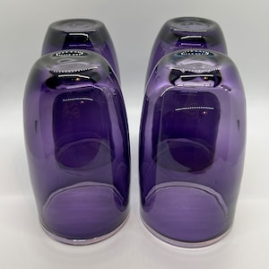 2 Stunning HANDBLOWN Large Water Glasses. Heavy Thick Handblown Glass ...