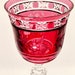 Meissen Crystal Cranberry Red Wine Glass: Flower of London Pattern - Etsy