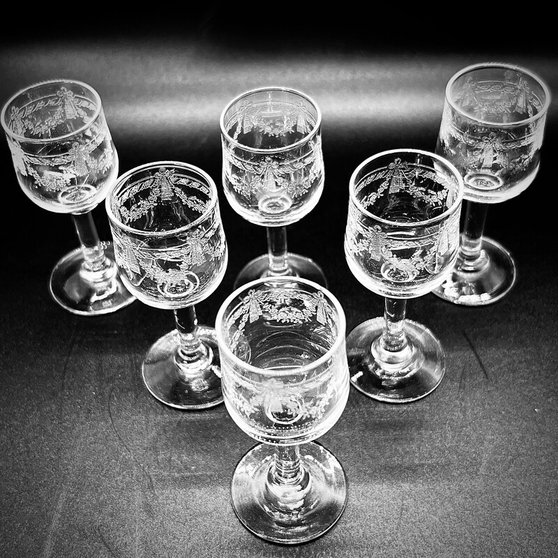 Antique Shot Glasses Etsy