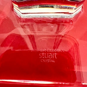 Vintage Lead Crystal JASPER CONRAD Candlestick Holder STUART Crystal ...