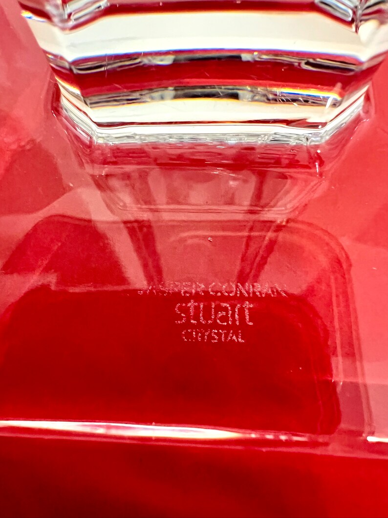 Vintage Lead Crystal JASPER CONRAD Candlestick Holder STUART Crystal ...