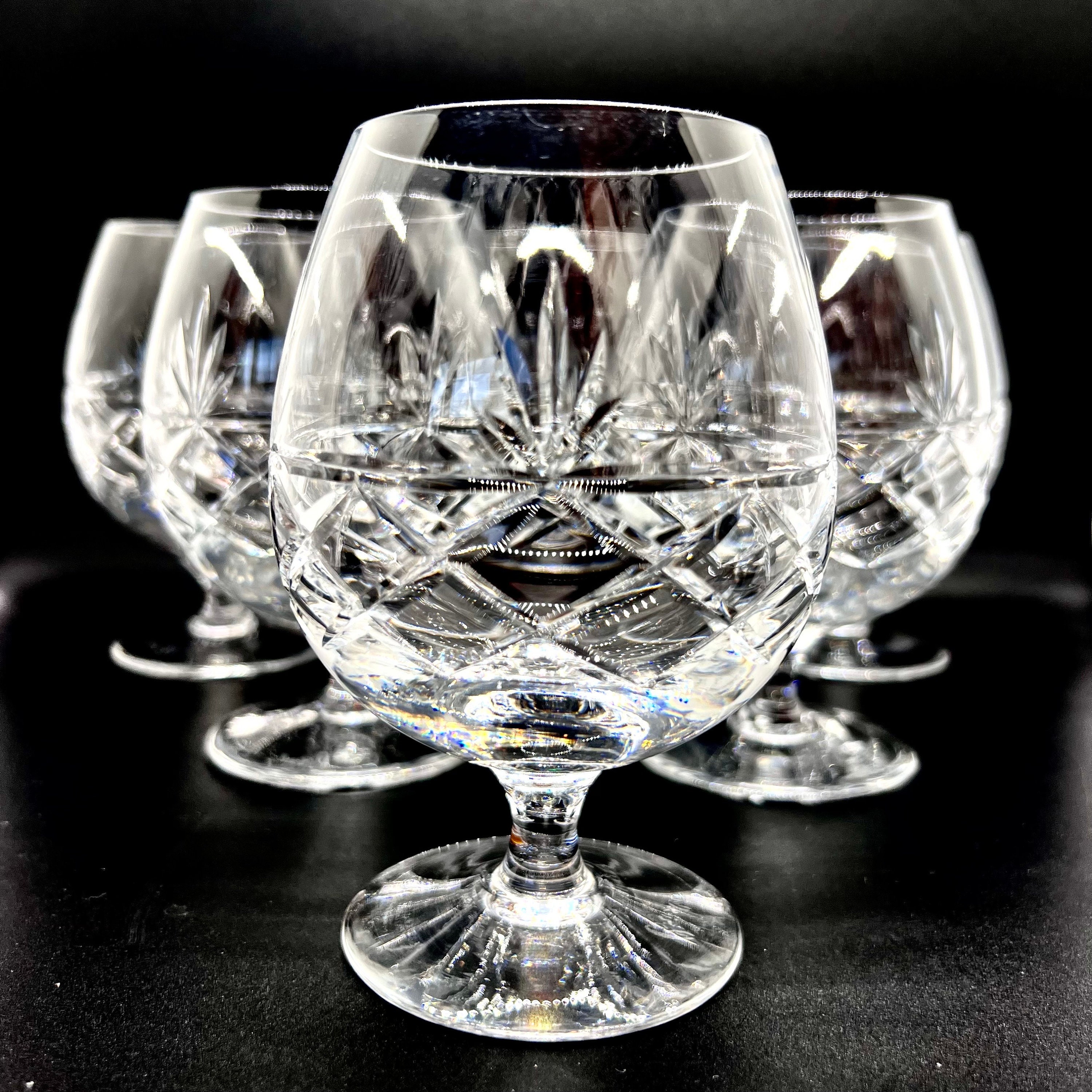 Cognac Snifter Glasses, Royal Brierley Crystal, Vintage Barware - Etsy