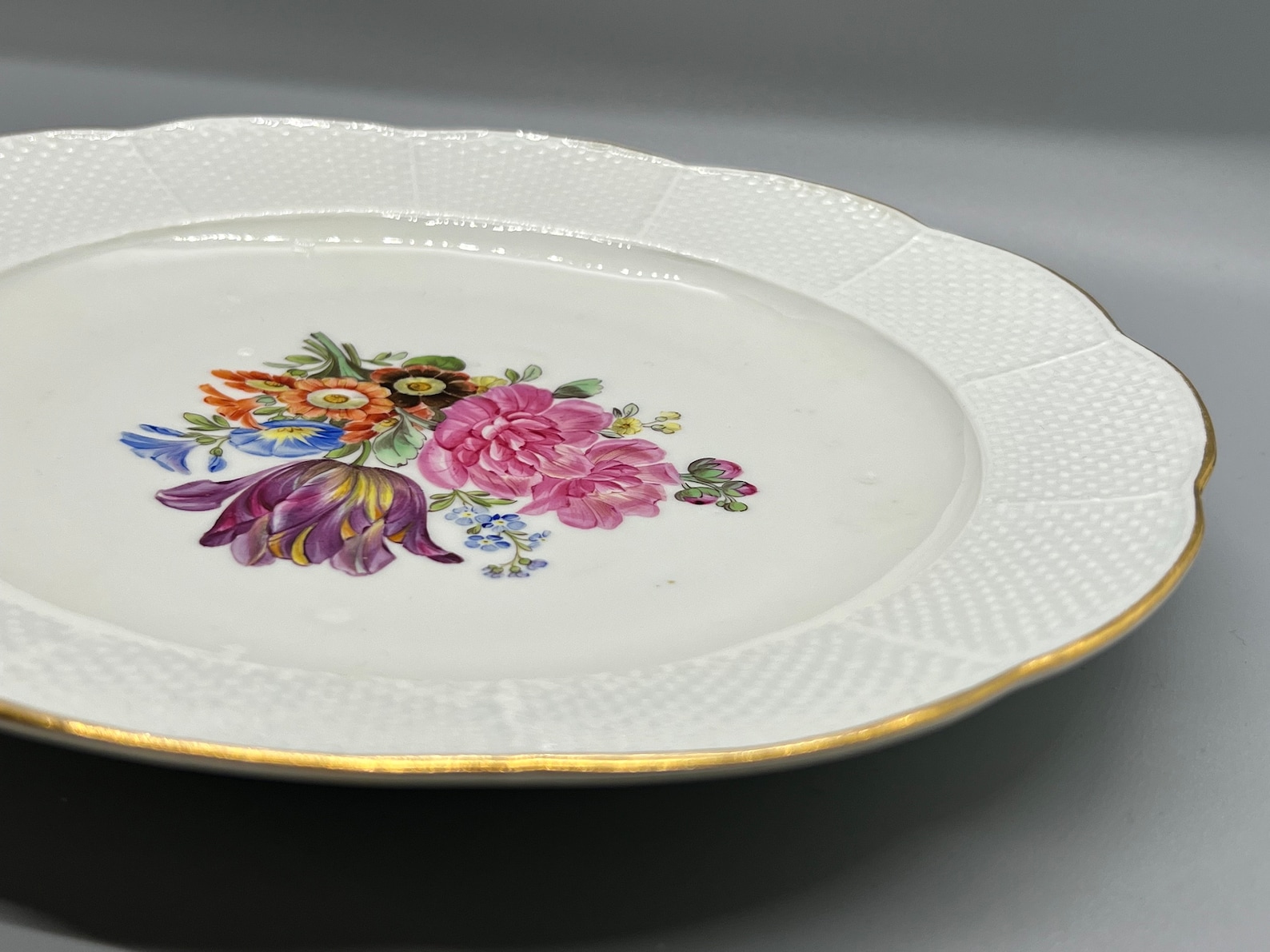 ANTIQUE MEISSEN PLATE Meissen Porcelain, 2 Antique Handpainted Plates ...