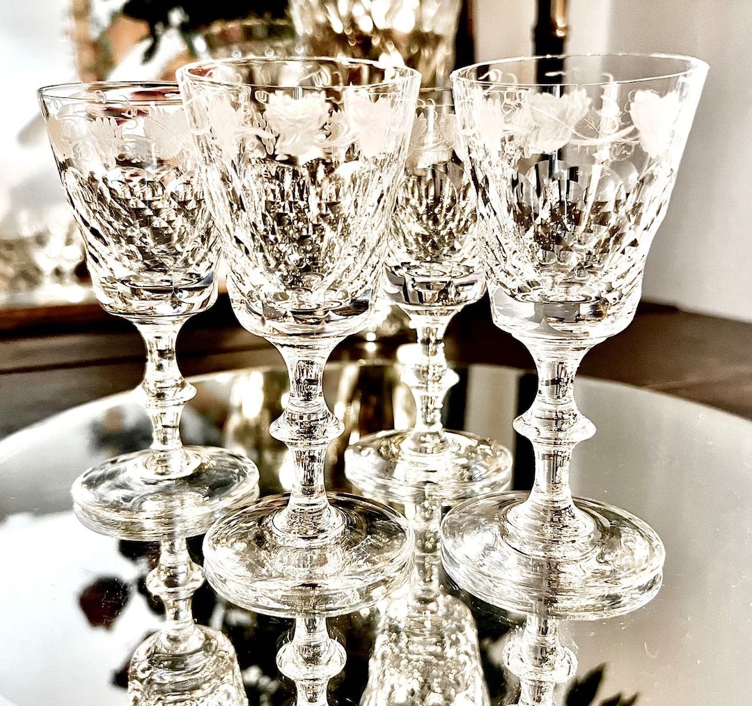 Vintage Edinburgh Crystal Pattern Lochnagar, Sherry Glasses - Set of 4 ...