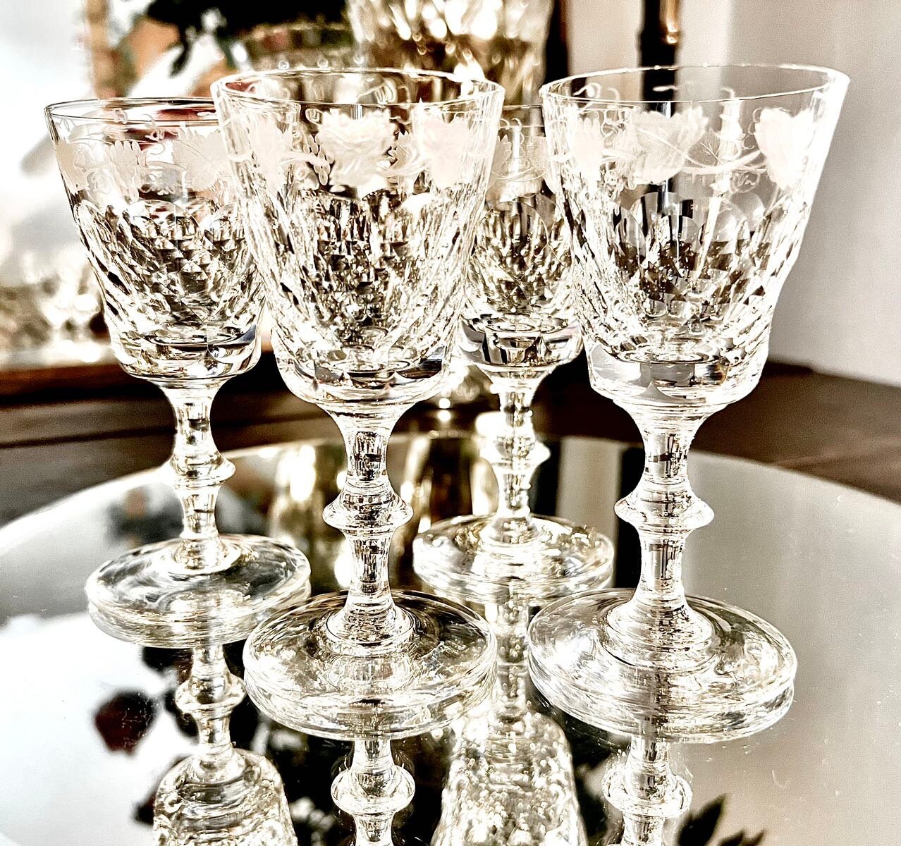 Antique Sherry Glasses