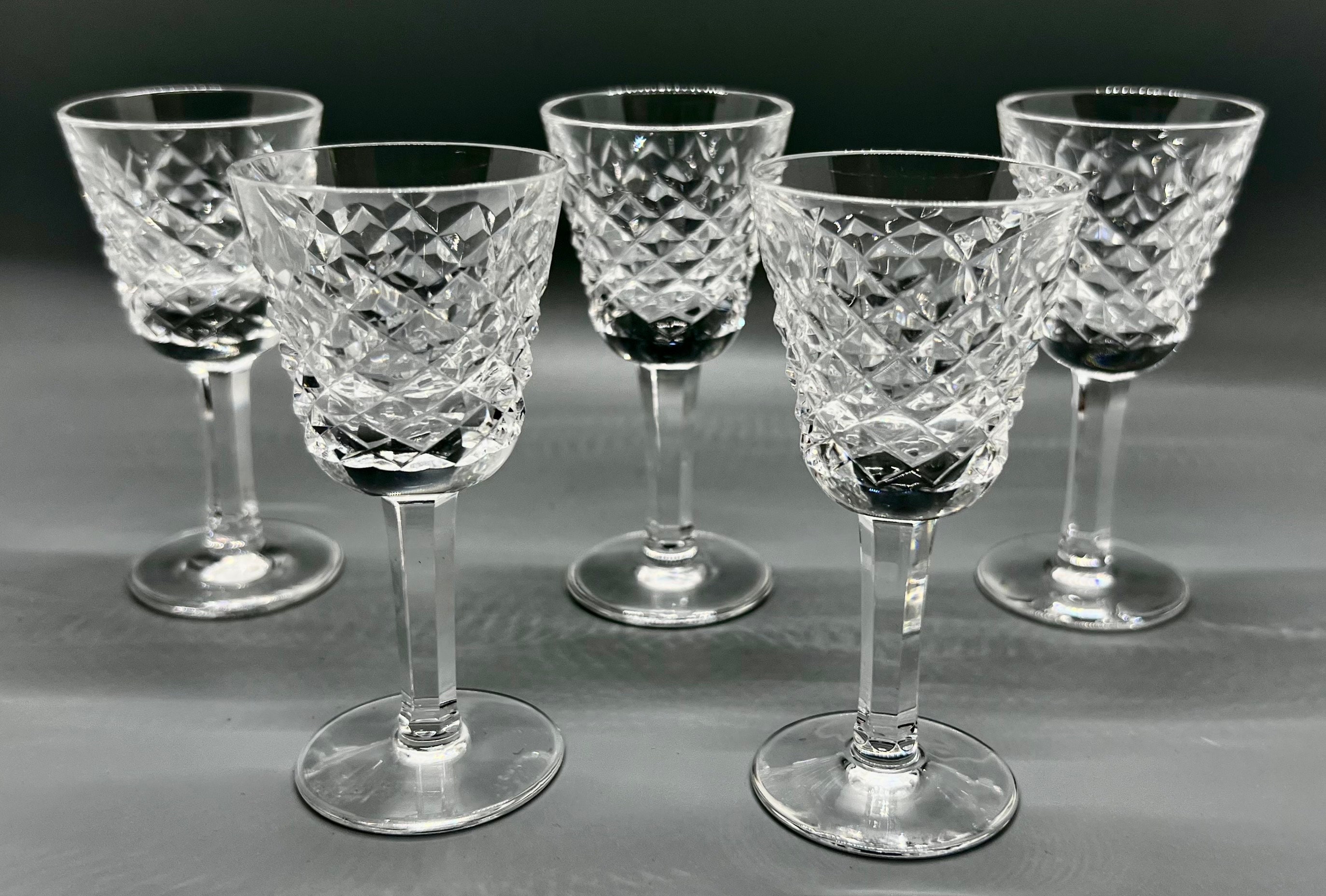 WATERFORD Crystal SHOT Glasses, Vintage Cut Crystal Shot or Spirit ...