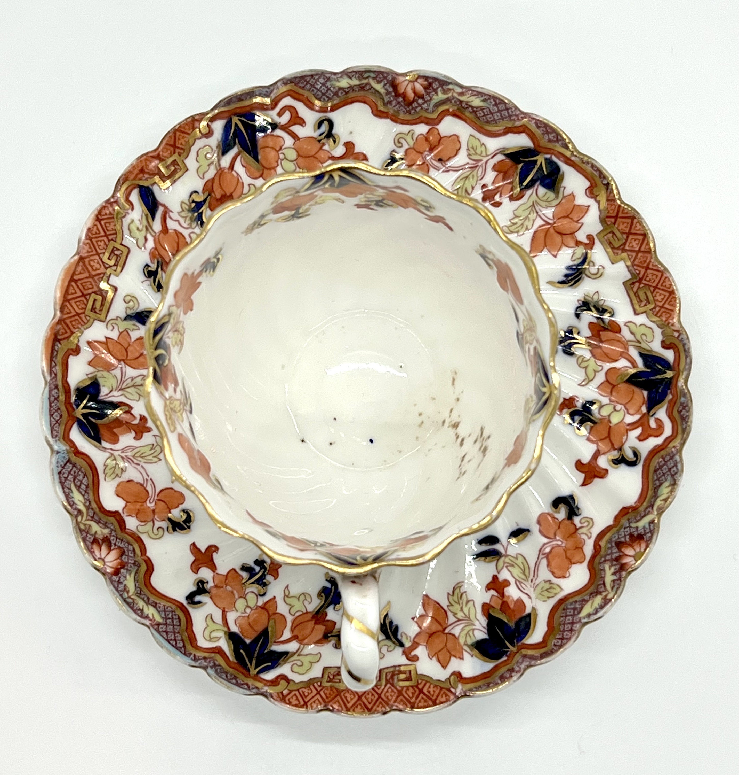 ANTIQUE IMARI TEASET, Imari Cup and Saucer, Handpainted English China ...