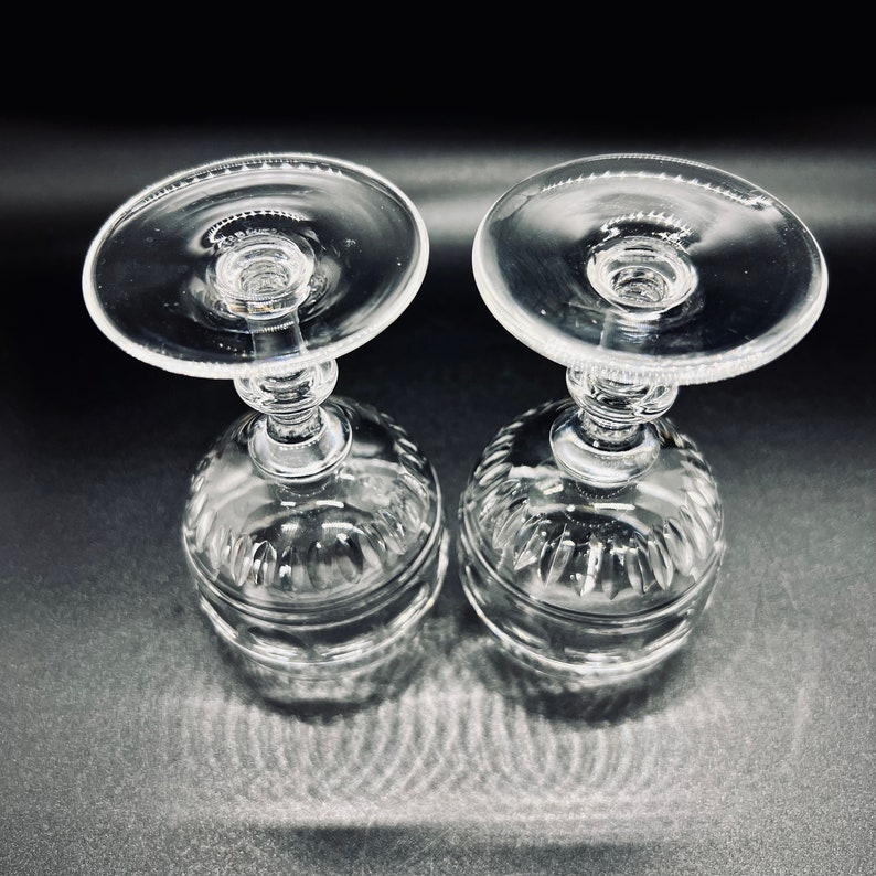 Vintage Dimple Cut Glass Vintage Small Port or Cordial Glass Vintage ...