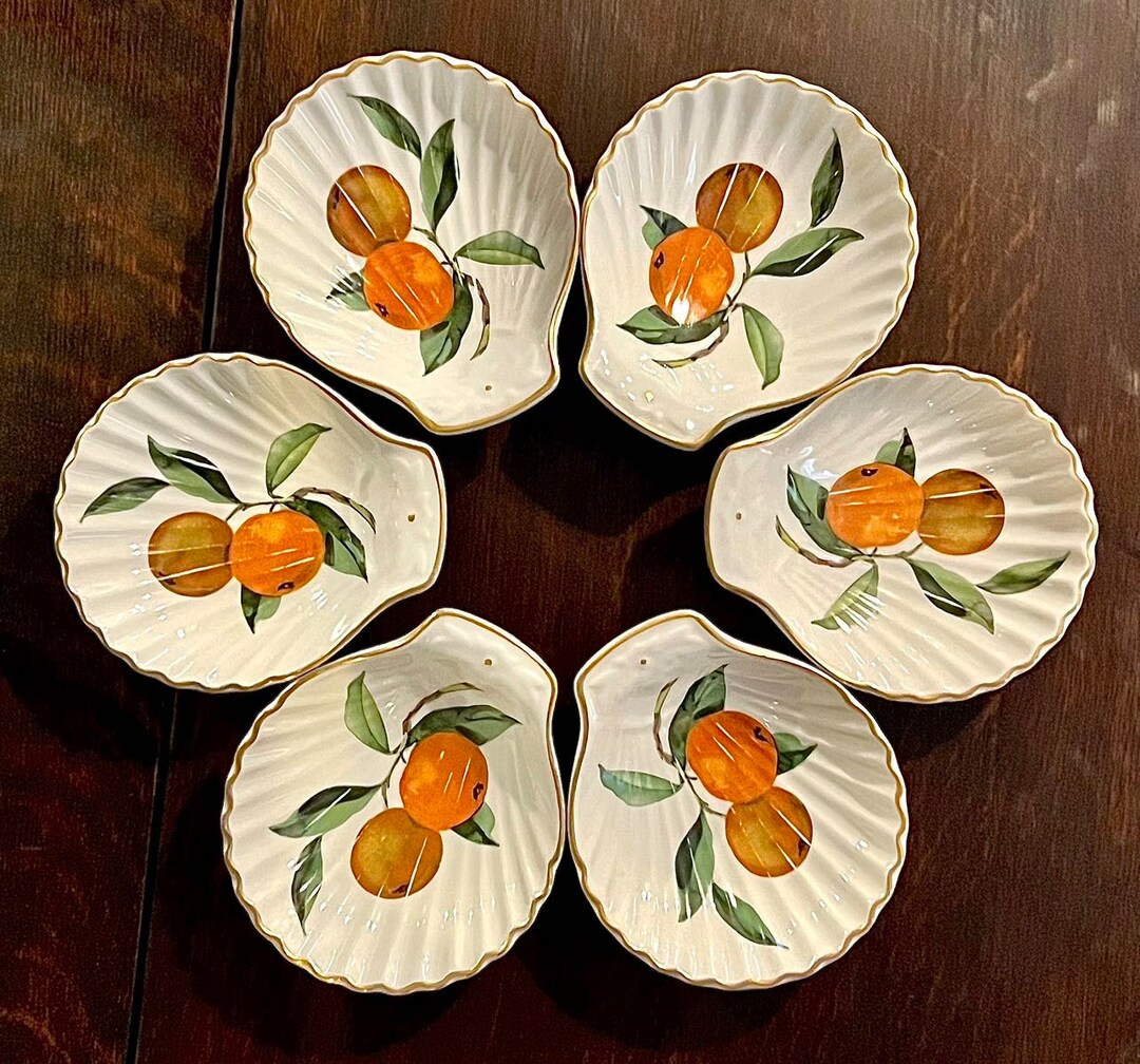 ROYAL WORCESTER EVESHAM Fine Porcelain, England, Set of 6 Vintage ...