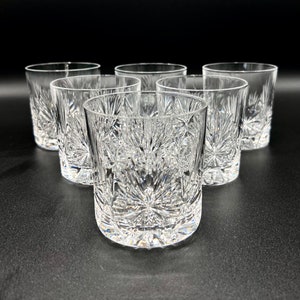 EDINBURGH CRYSTAL Vintage Star of Edinburgh Whiskey Glasses Cut Crystal ...