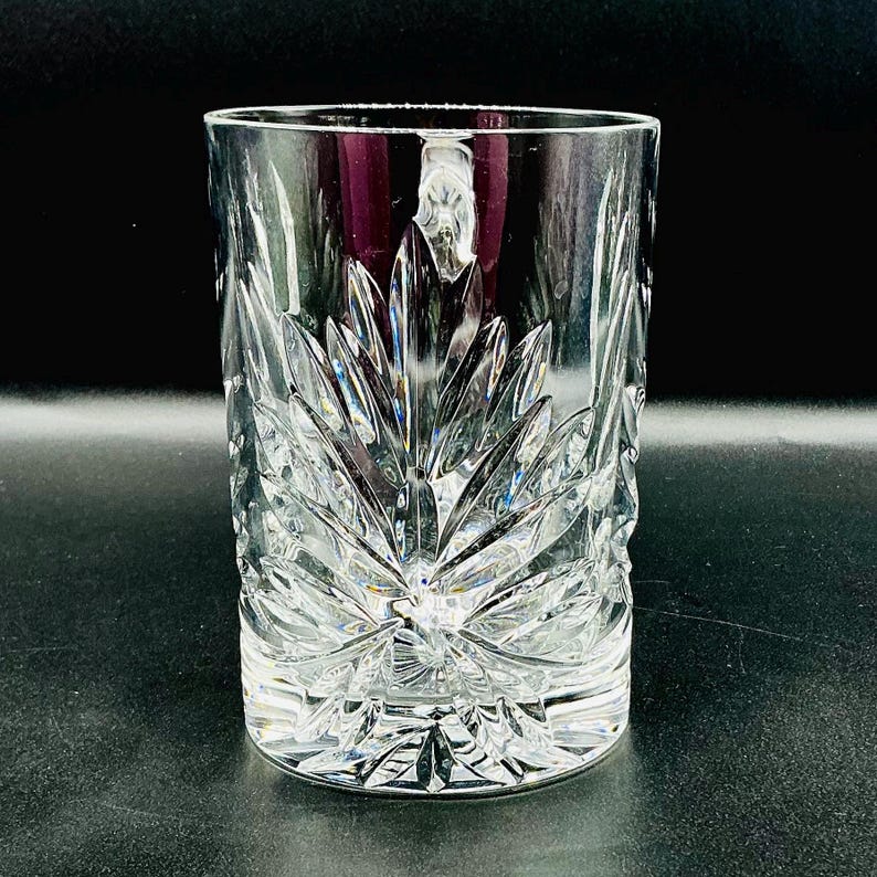 Vintage Lead Crystal Mug, by Royal Doulton Crystal Heavy Cut Glass Beer ...
