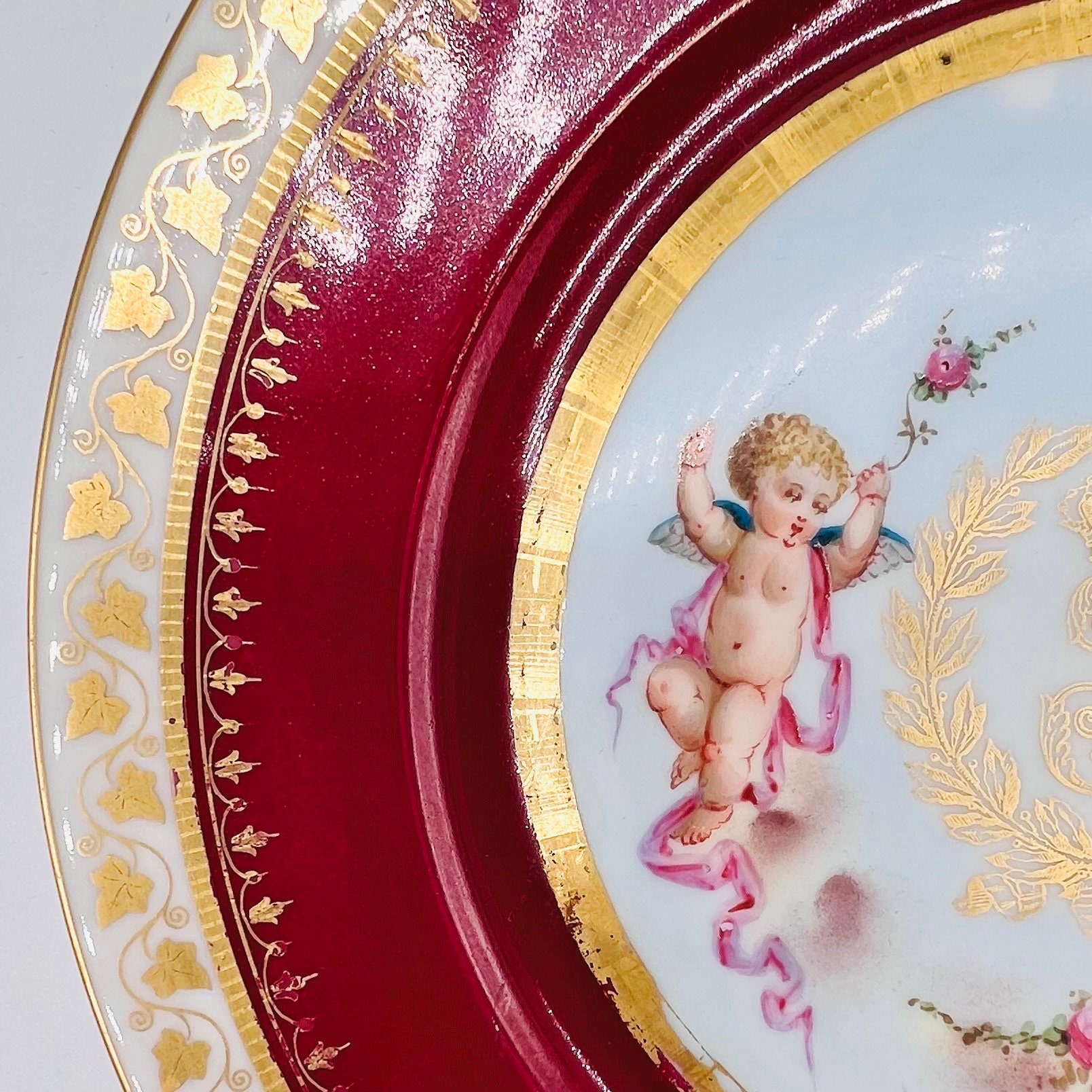 Antique Sevres Porcelain Plate: King Louis Philippe, Chateau Des ...