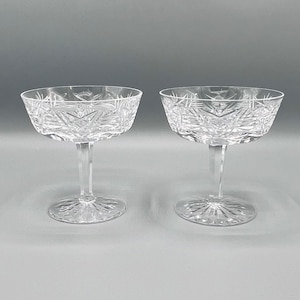 Vintage Waterford Crystal Champagne Coupes - Clare Pattern, Set of 6 - Etsy