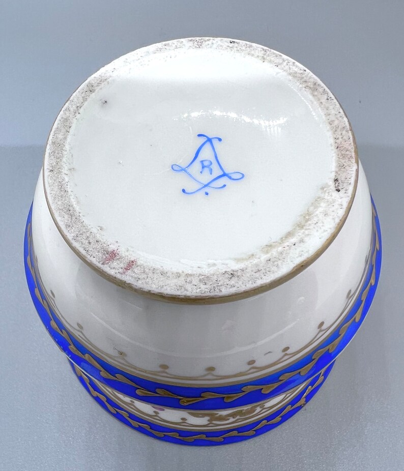 ANTIQUE SEVRES STYLE Bowl Rare Sevres Porcelain Lidded Pot, French ...