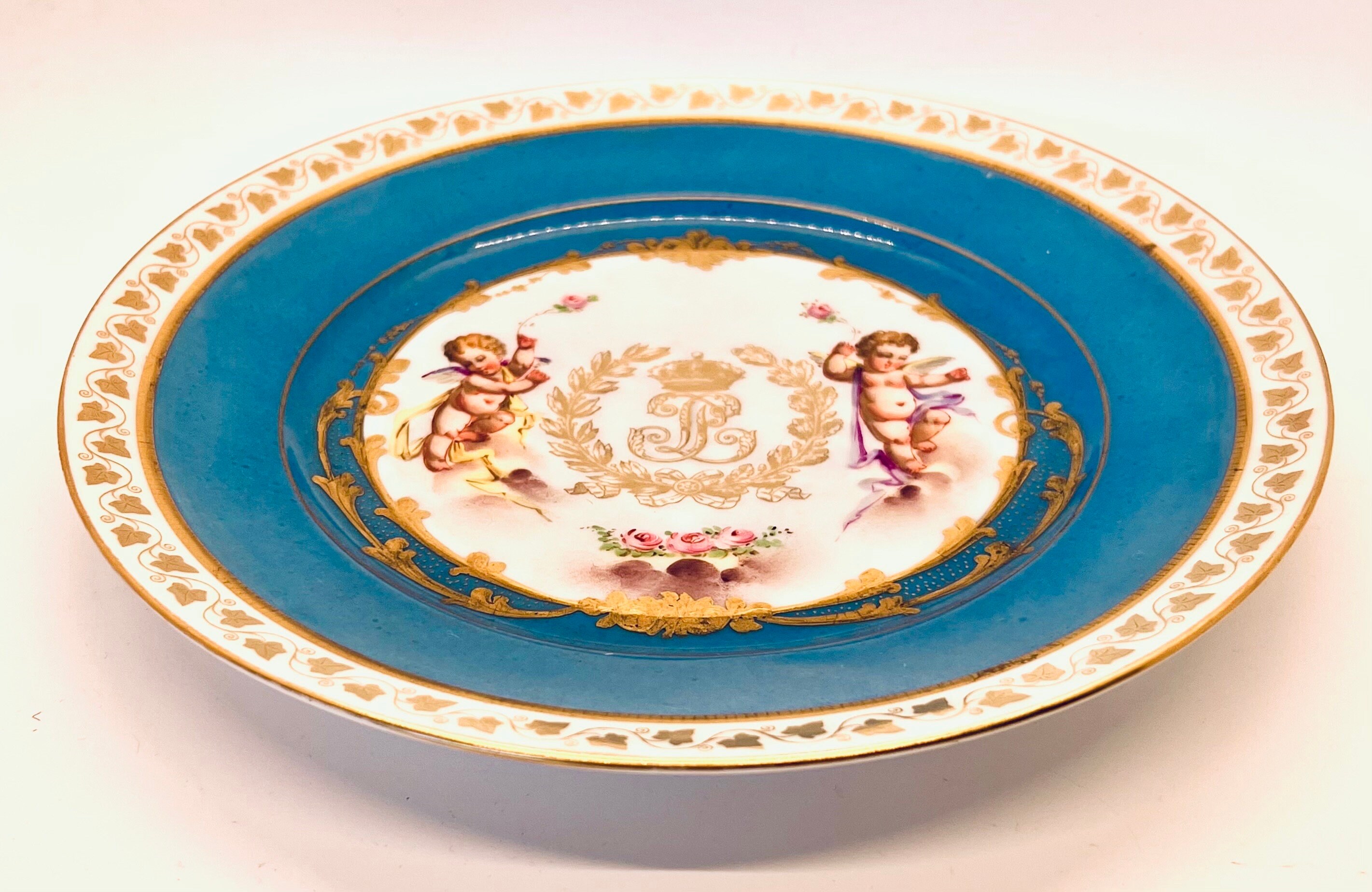 ANTIQUE SEVRES PORCELAIN Plate King Louis Philippe Sevres - Etsy