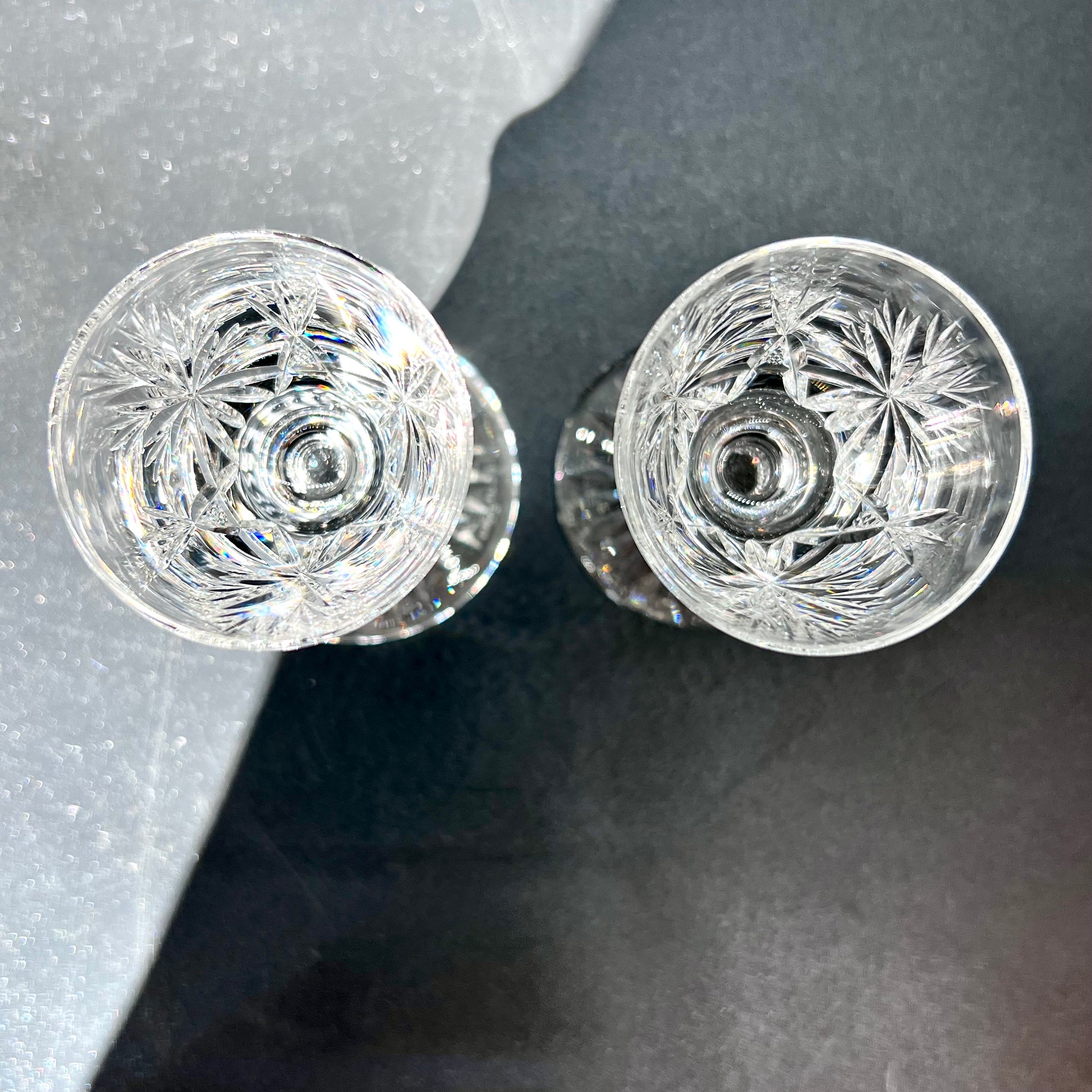 VINTAGE EDINBURGH CRYSTAL, Star of Edinburgh, 2 Liquer, Aperitif ...