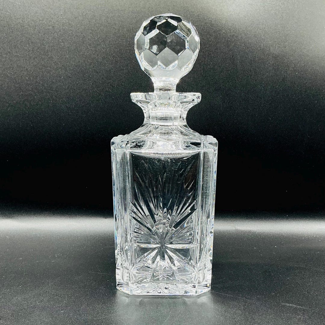 Vintage Edinburgh CRYSTAL Square Decanter, Star of Edinburgh Pattern ...