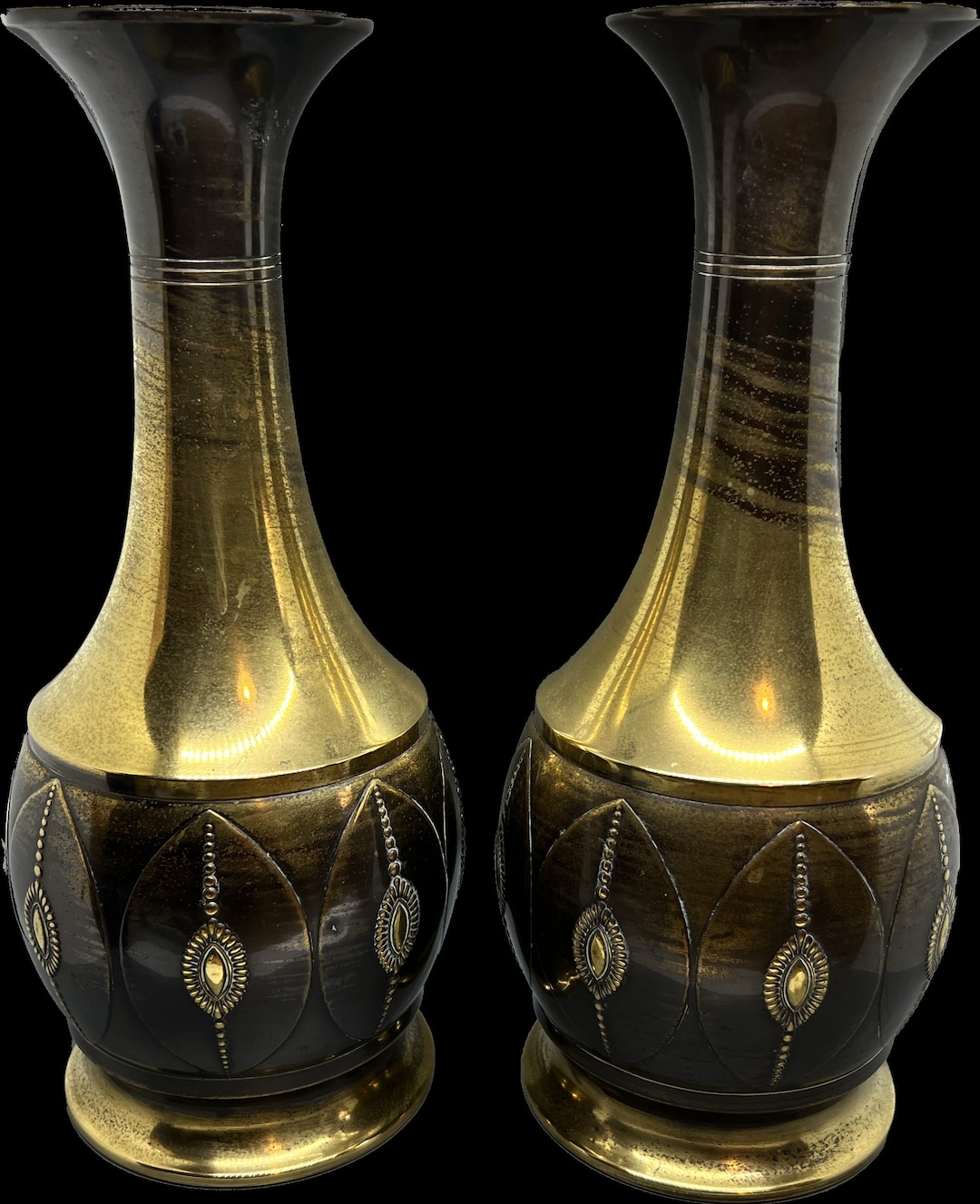 Antique Art Deco Vase | Antique Brass Vase | 2 Collectable KMD ...