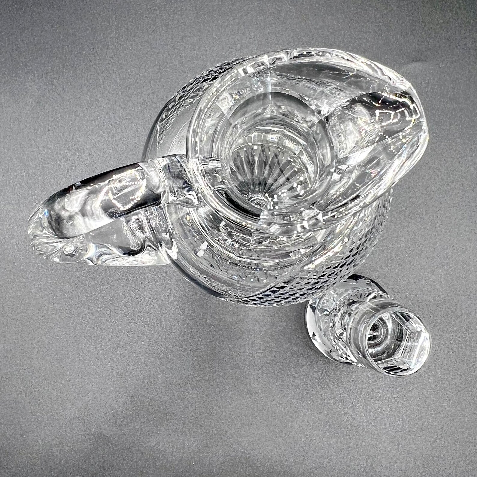 Vintage EDINBURGH CRYSTAL EWER, Decanter Thistle Pattern and Shaped Jug ...