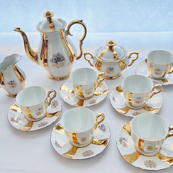 Gold Tea Cups - Etsy