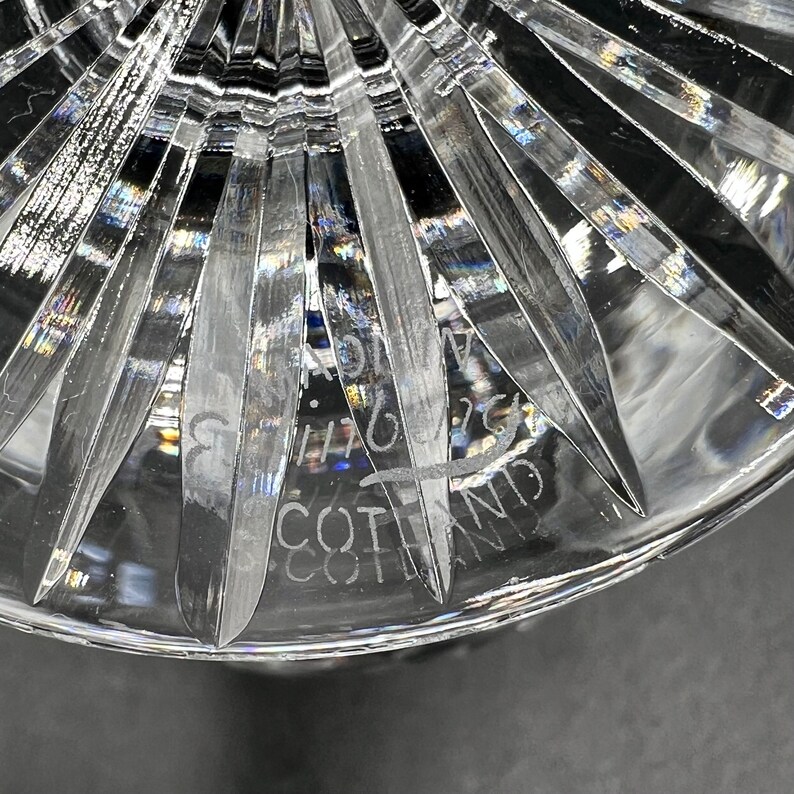 EDINBURGH CRYSTAL COGNAC Glass | Star of Edinburgh Pattern | Vintage ...