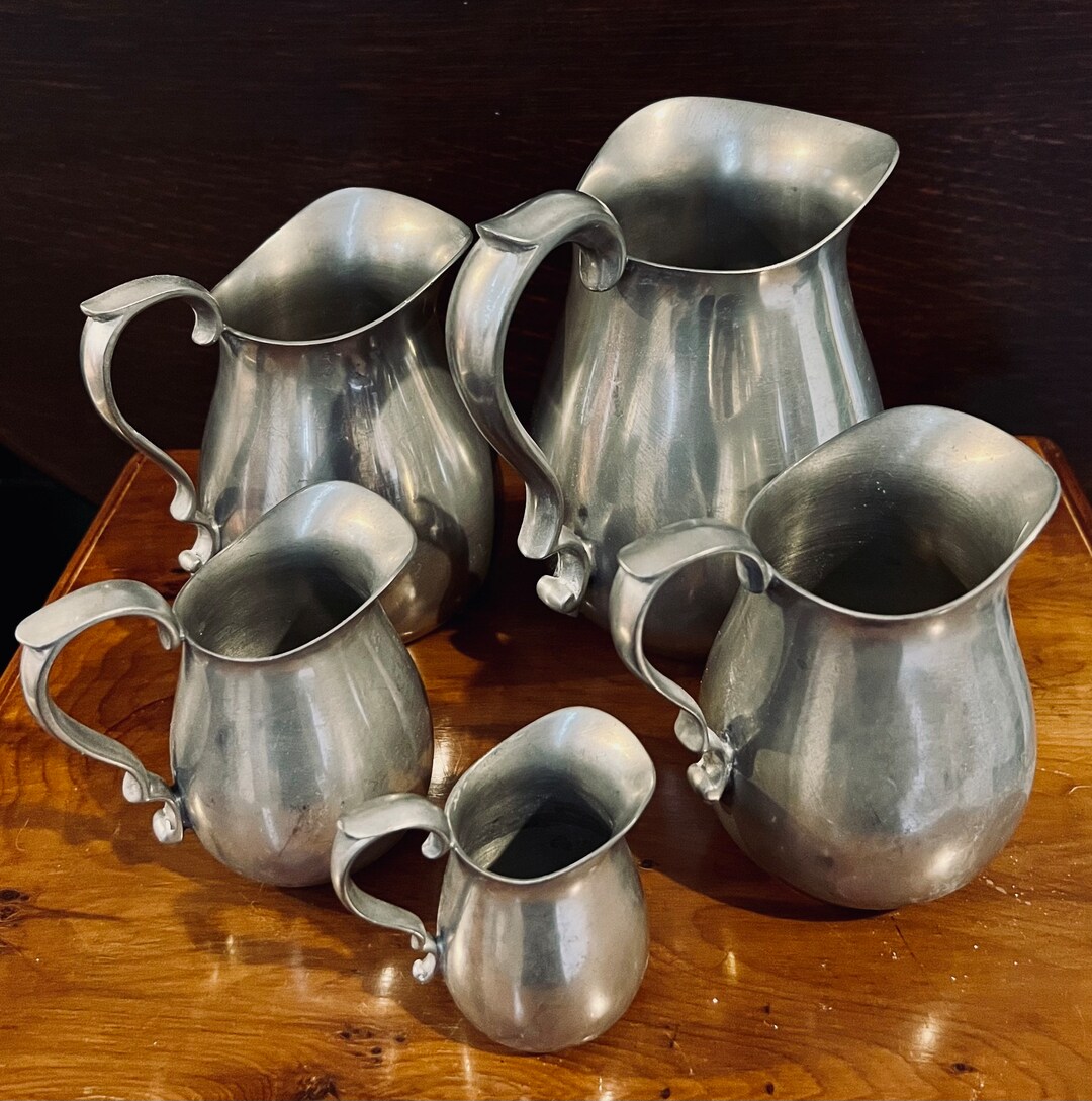 Antique Reed & Barton Silver Plated Water Pitchers, C1930 Set of 5 ...
