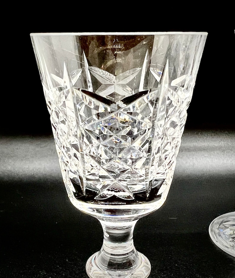 Vintage EDINBURGH CRYSTAL Sherry Port Cordial , 2 Cordial Glasses ...