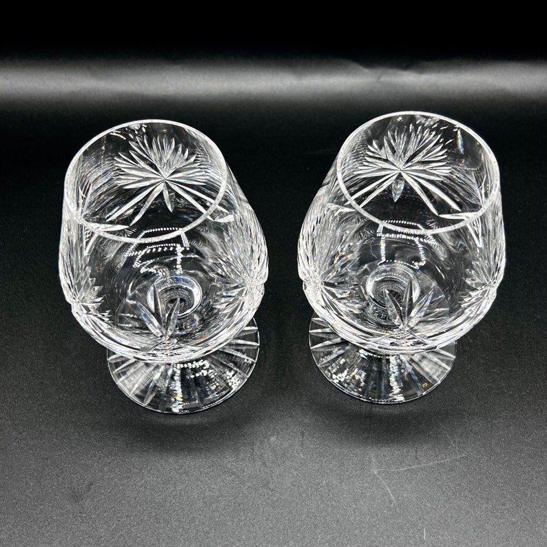 Vintage Edinburgh Crystal Cognac Glasses Star of Edinburgh Pattern - Etsy